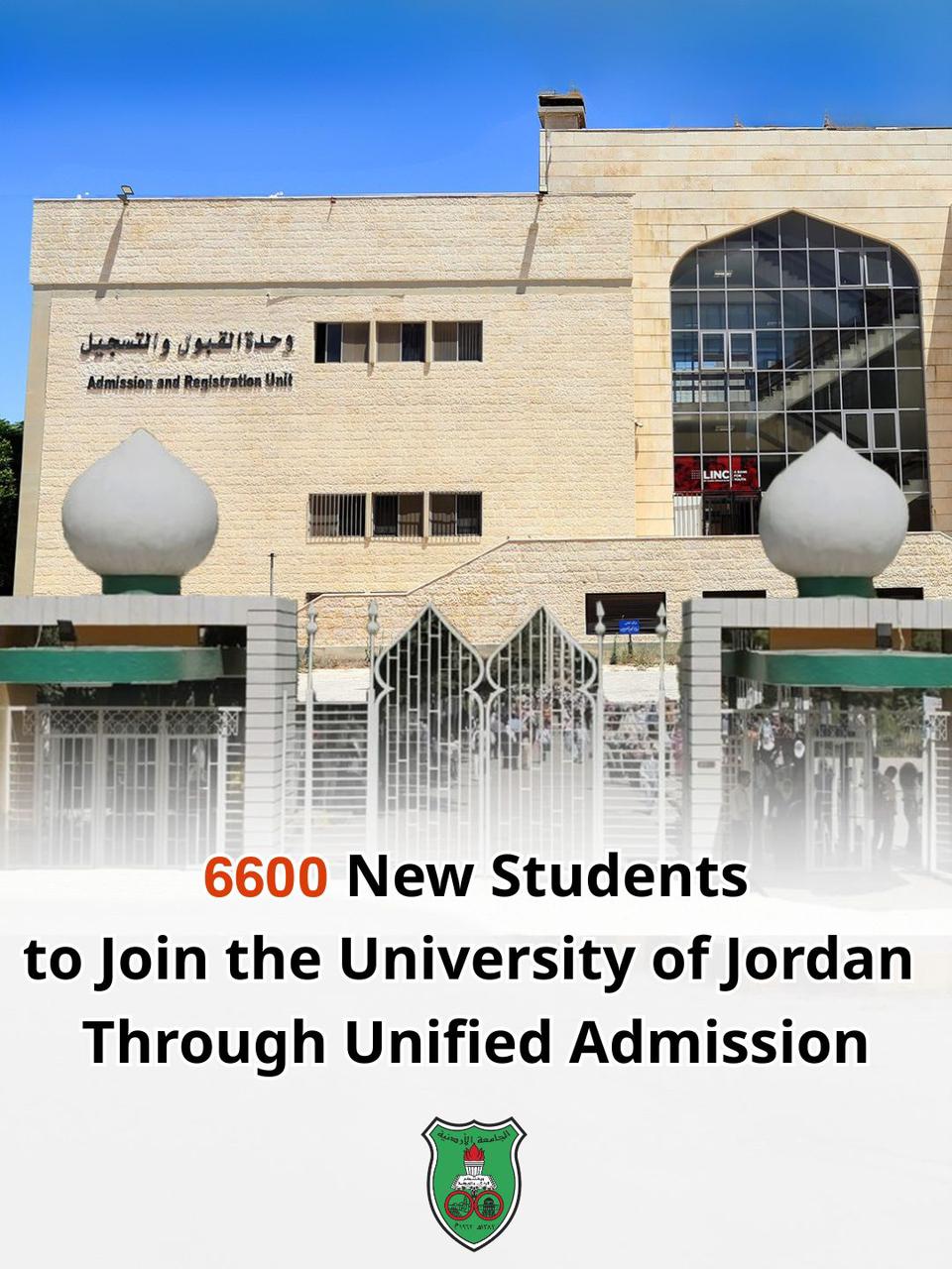 The University of Jordan News 6600 New Students to Join University of ...